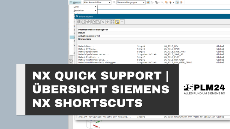 Siemens NX Shortcuts | Mit Nur 2 Klicks Direkt Alle Shortcuts Für NX ...